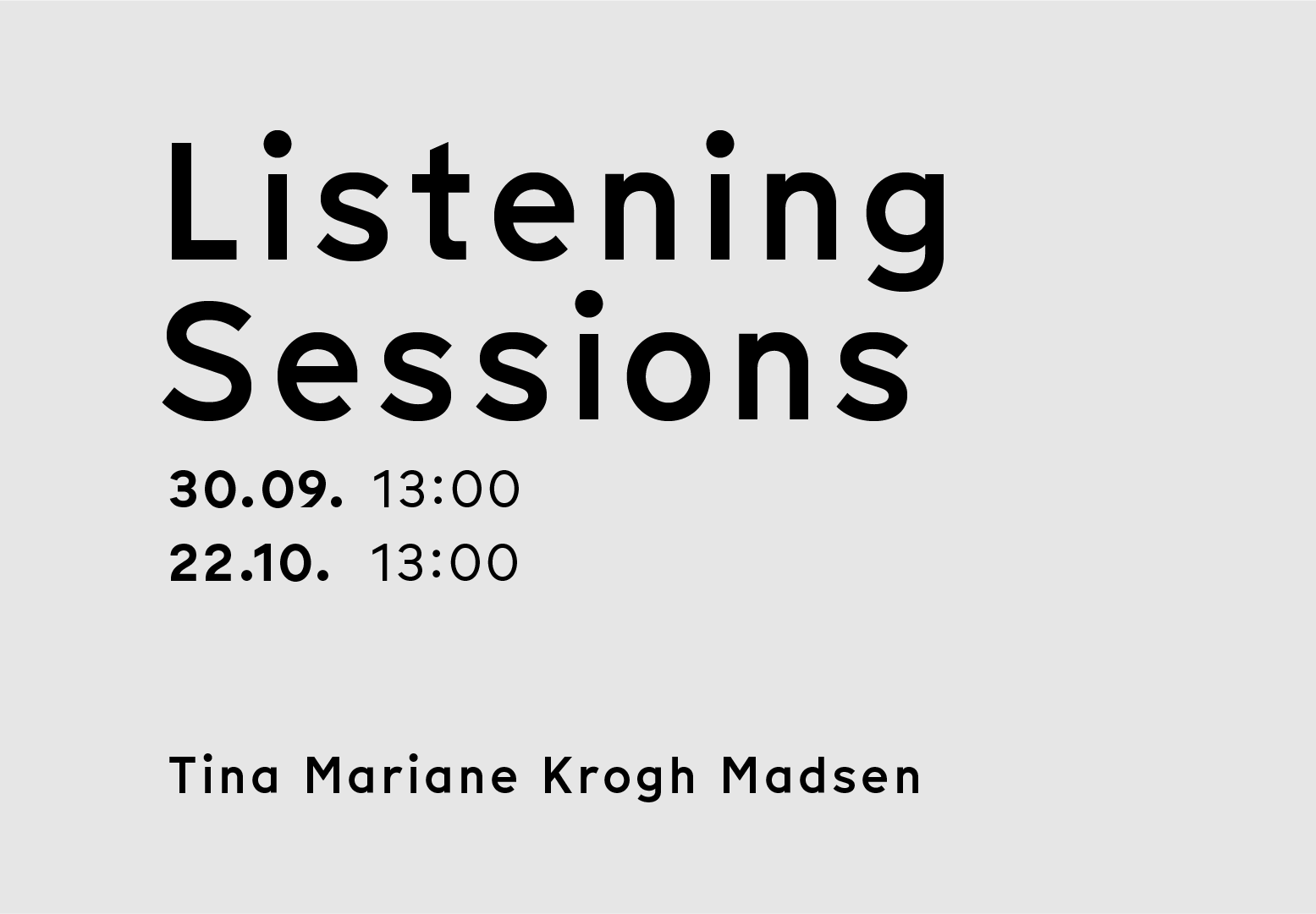 Listening sessions - KULTURHUS BJÖRKBODA